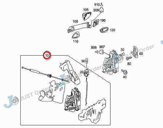 【楽天市場】【ベンツ】W169 左前ドアロックアクチュエーター/純正品：ジャストオーダー