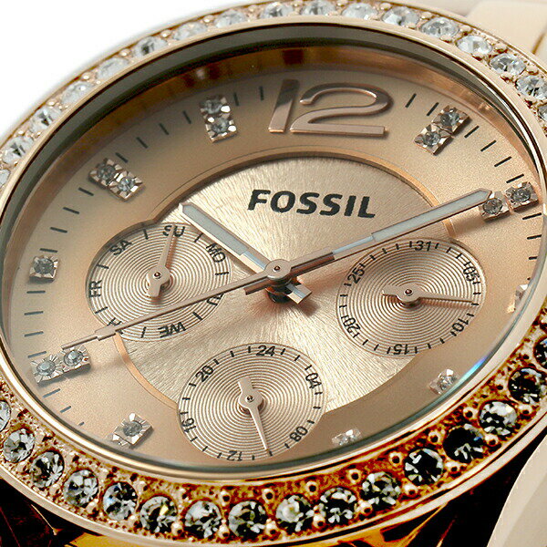 【楽天市場】【新品電池で安心出荷】 フォッシル ライリー 腕時計 FOSSIL RILEY ES2811 ローズゴールド レディース ブランド ...