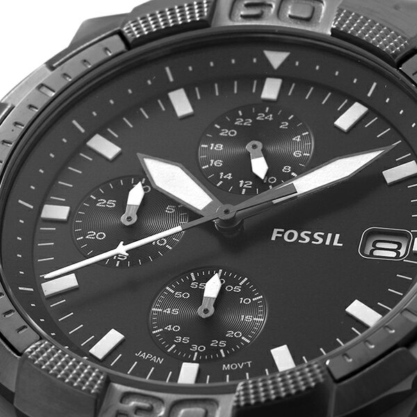 【楽天市場】【新品電池で安心出荷】 フォッシル ブロンソン 腕時計 FOSSIL BRONSON FS5852 ブラック メンズ ブランド ...