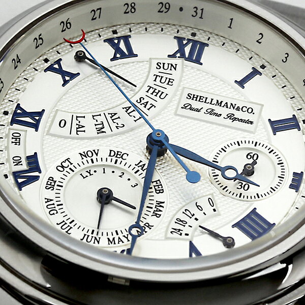 【楽天市場】【新品電池で安心出荷】 シェルマン デュアルタイムリピーター 腕時計 Shellman DUAL TIME REPEATER ...