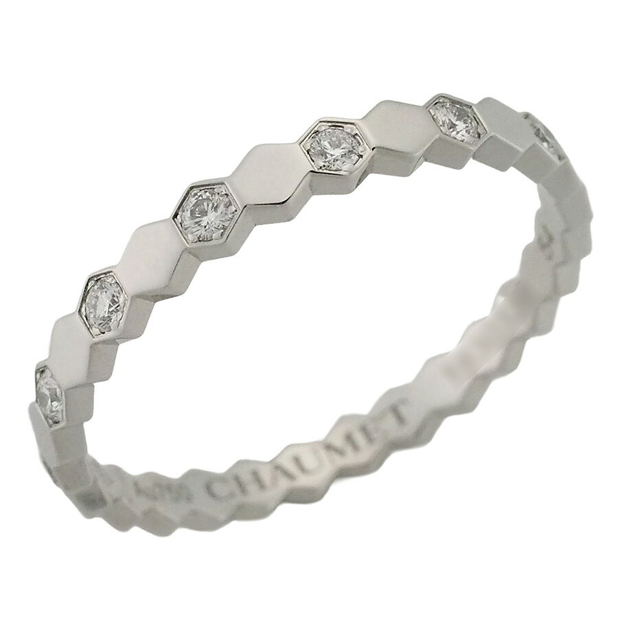 ブランドショーメ CHAUMET商品名ビーマイラブ ハニカム ハーフダイヤモンド リング型番—サイズ#54 (実測 約13.5号)最大幅 2.0mm重量 1.7g素材K18WG 刻印Au750 CHAUMET シリアルナンバー 54付属品当...