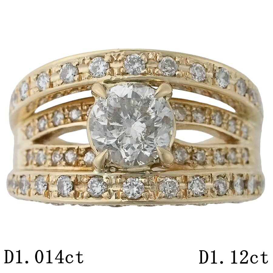 ブランドノーブランド 商品名 ダイヤモンド/1.014ct ダイヤ/1.12ct デザイン リング型番—サイズ12号最大幅 11.6mmアーム背面 3.6mm重量 9.6g素材K18YG 刻印K18 1.014 D1.12付属品当店オリジナ...