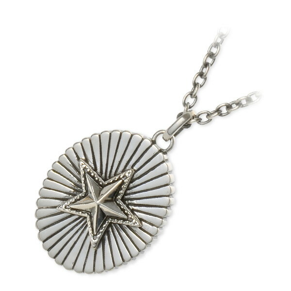 立体的な星形モチーフが目を引くシルバーネックレス。このアイテムひとつでコーディネイト全体を引き締めてくれるアクセサリーです。SAINTS セインツ ネックレスブランドSAINTS品名SSP-703素材SV925サイズ全長：約 45.0cm本...