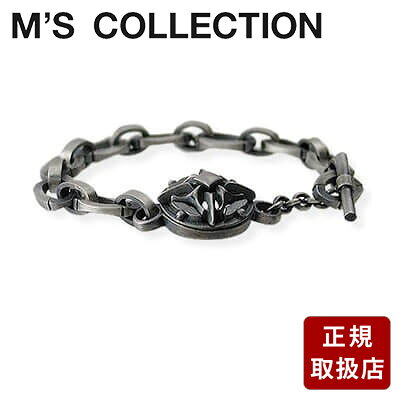 シンプルなパーツながらくすんだ仕上げがオリジナリティ溢れる侍シリーズの人気ブレスレットですM's collection エムズコレクション SILVER シルバーブレスレット【送料無料商品】ブランド名M's collection品名MC-3...