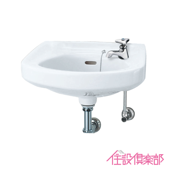 【楽天市場】そで付小形洗面器（壁給水・床排水） L-132AGセット LIXIL INAX：住設倶楽部 楽天市場店