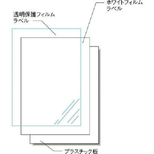特長 ●簡易看板がインクジェットプリンタでキレイに作れます。 ●耐水・耐光性に優れているので、屋外でも使えます。 ●印刷用ホワイトフィルムラベル・UVカットカバーフィルム・プラスチック板を貼り合せてお使いください。 ●プレートはカッターでカ...