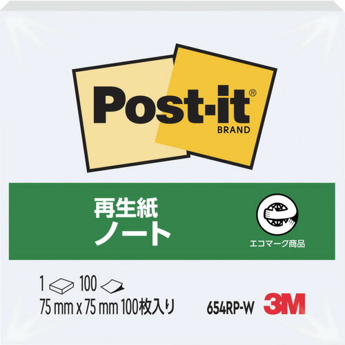 特長 ●オフィスの定番、ポストイット［［R上］］通常粘着製品です。 ●くり返し貼ったりはがしたりでき、相手をいためません。 仕様 ●色：ホワイト ●縦(mm)：75 ●横(mm)：75 ●パック入数：100枚×1冊 ●サイズ：縦75mm×横...