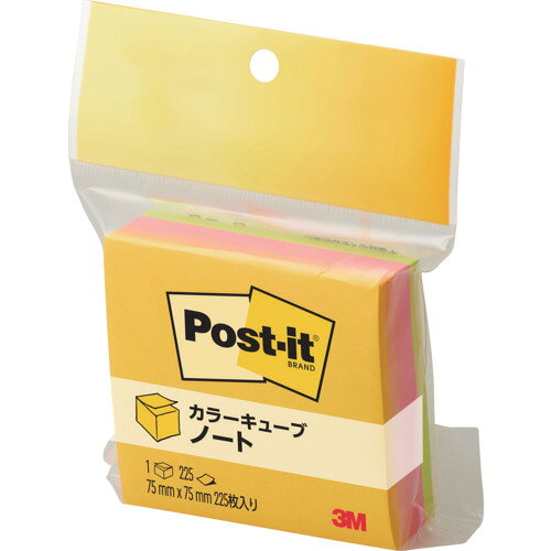 特長 ●カラフルな5色積層タイプです。 ●オフィスからパーソナルまで、コミュニケーションをあざやかに彩ります。 ●1パッドに5色／225枚入りのレギュラーシリーズです。 仕様 ●色：ビビットイエロー・バイタルオレンジ・グアバ・パワーピンク・...