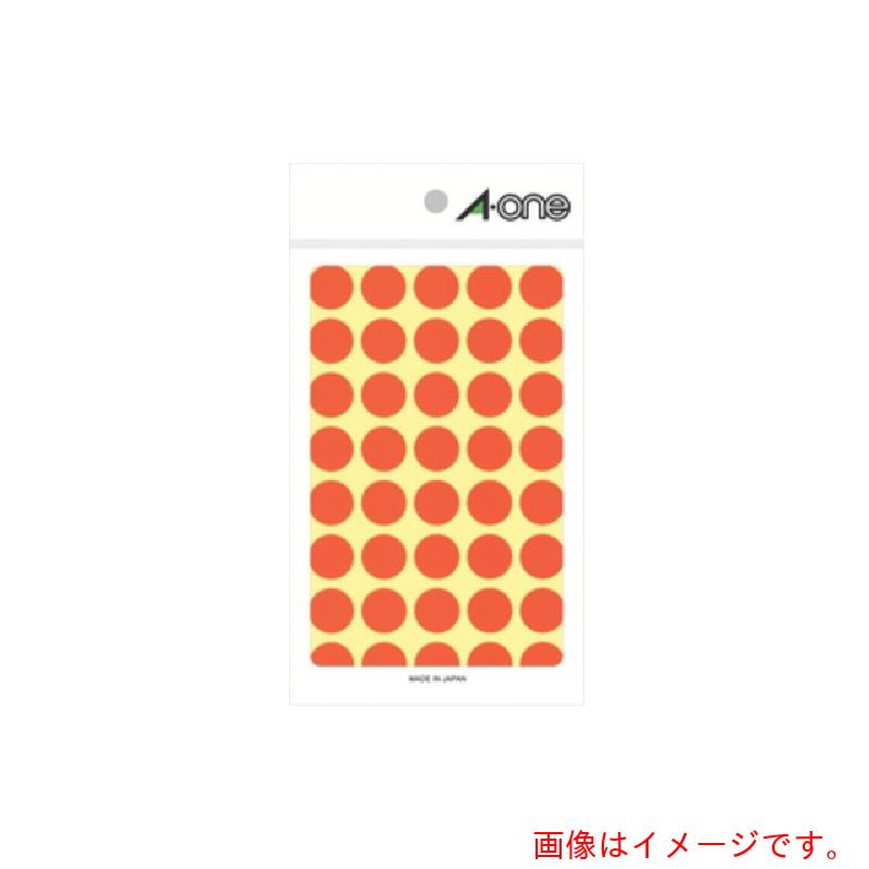 特長 ●豊富なカラーで識別に便利な丸型のラベルです。 用途 ●グラフや分布図の作成に ●在庫管理などの色分け表示に 仕様 ●色：橙 ●面付：5列×8段(40片) ●1パック内：560片 ●シートサイズ：90×150mm ●ラベルサイズ直径(...