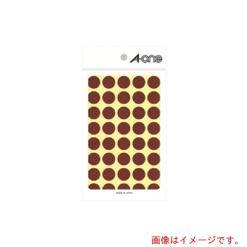 特長 ●豊富なカラーで識別に便利な丸型のラベルです。 用途 ●グラフや分布図の作成に ●在庫管理などの色分け表示に 仕様 ●色：茶 ●面付：5列×8段(40片) ●1パック内：560片 ●シートサイズ：90×150mm ●ラベルサイズ直径(...