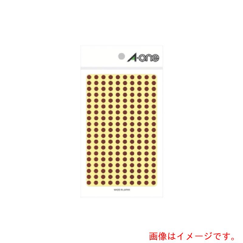 特長 ●豊富なカラーで識別に便利な丸型のラベルです。 用途 ●グラフや分布図の作成に ●在庫管理などの色分け表示に 仕様 ●色：茶 ●面付：10列×20段(200片) ●1パック内：1800片 ●シートサイズ：90×150mm ●ラベルサイ...
