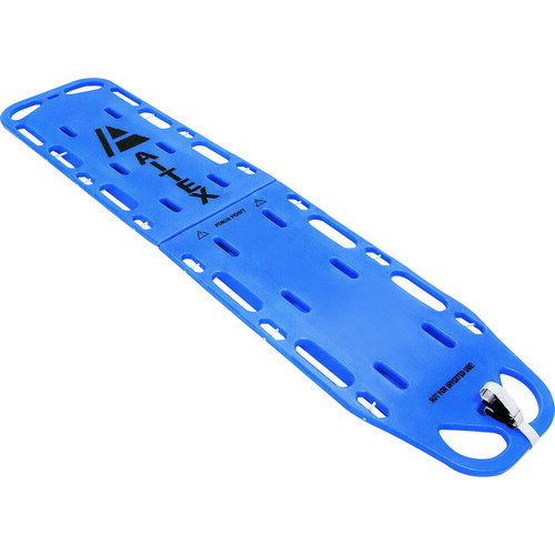 特長 ●2つに折り畳むことができるので、狭い場所にも収納することができます。 用途 ●救護・搬送用。 仕様 ●色：青 ●耐荷重(kg)：226.8展開時　1829×406mm、折畳時　914×406mm 材質 ●RDPプラスチック 質量・質...