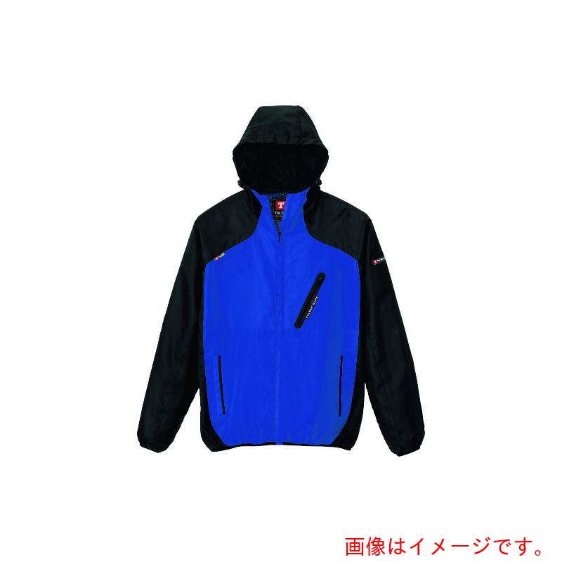 特長 ●屋外での作業、風やほこりのたつ現場で役立つパーカーブルゾンです。 仕様 ●色：ロイヤルブルー/ブラック ●サイズ：5L ●撥水加工 ●ファスナー：コイルファスナー ●フード収納式 ●ラグランスリーブ ●袖口：バインダー仕様 材質 ●...