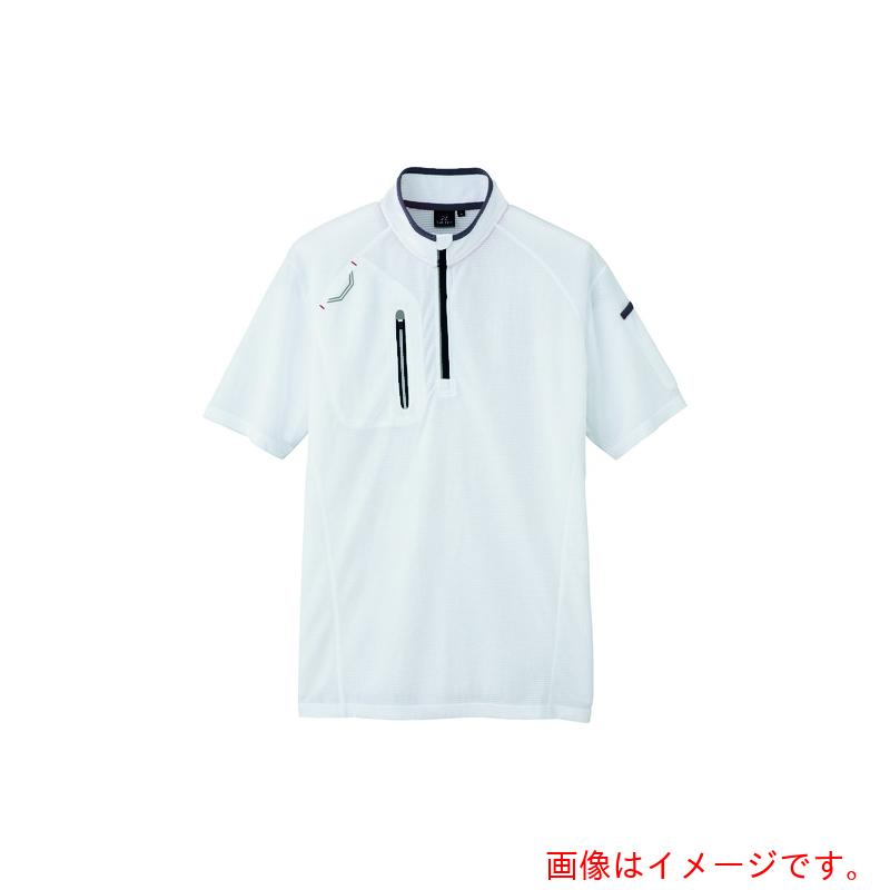 特長 ●ドライ＆軽量、便利なクイックポケット搭載のZIPシャツです。 仕様 ●色：ホワイト ●サイズ：S ●吸汗速乾・UVカット ●軽量素材 ●ペン差し付き（左袖） ●ファスナー：コイルファスナー ●衿：ボタンダウン仕様 ●男女兼用 質量・...