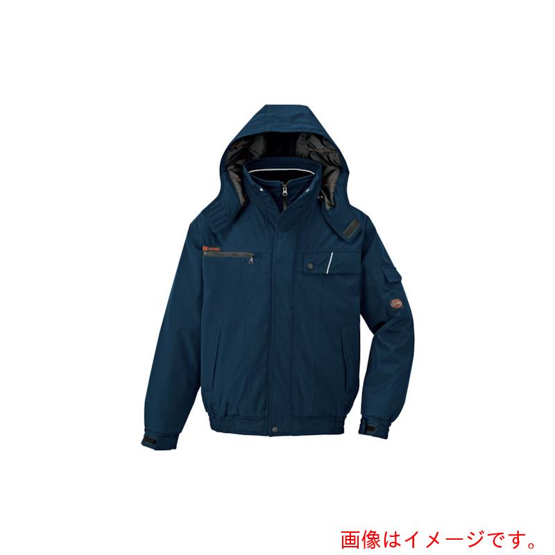 特長 ●ボンディング素材を使用した本格防風防寒です。 用途 ●作業全般用。 仕様 ●色：ネイビー ●サイズ：3L ●着丈(cm)：76 ●胸囲(cm)：140 ●肩幅(cm)：59 ●袖丈(cm)：64.5 ●防風 材質 ●表生地：ポリエス...