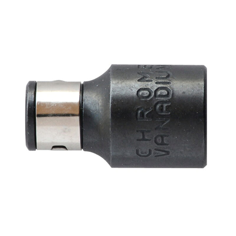 ●No.1902手動インパクトドライバー用ビットアダプター ●差込角9.5mm（3/8”）に取付ける6.35mm六角ビットホルダーです ●対応サイズ： 対辺6.35mm六角軸　片頭ビット36mm以上 ●サイズ： 六角対辺6.35mm×□9....
