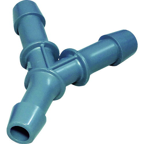 特長 ●幅広いサイズのホースに対応したリーズナブルな塩ビ製の継手です。 用途 ●軟質ホース接続用。 仕様 ●適合チューブ内径(mm)：9 ●先端径(mm)：9 ●タケノコ外径(mm)：12 ●適用ホース内径：9mm 材質 ●塩化ビニール樹脂...
