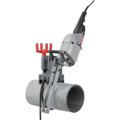 特長 ●従来比約35%切断スピードがアップしています。 ●送りハンドルを使用することで振動が少なく楽に切断可能です。 ●超軽量かつ小型で、わずか19kgで狭所作業も楽にできます。 ●スピードコントローラ内蔵でステンレス管・樹脂管の切断も可能...