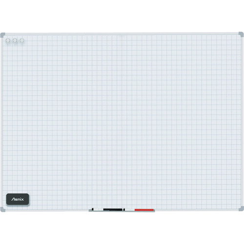 特長 ●25mm方眼の暗線入りだからグラフや文字、イラストが書きやすいです。 ●裏面マグネット付属で金属面にも貼れます。 ●暗線は25×25mm。 ●4隅にABSパーツで補強されており丈夫です。 用途 ●掲示板、ミーティングボードとして 仕...