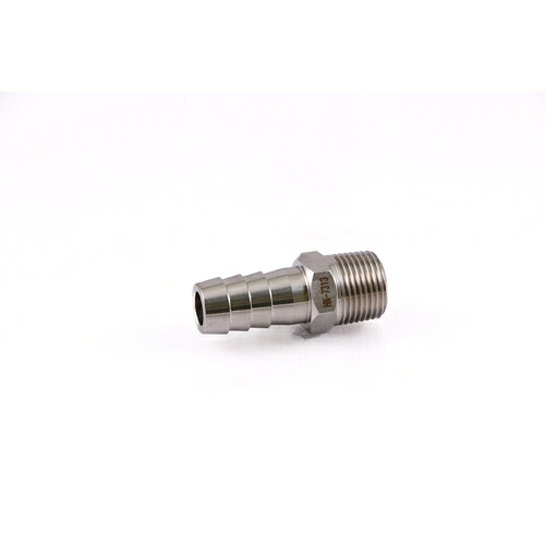 特長 ●ホースとネジの接続に 用途 ●ホース用継手。 仕様 ●接続口径D：R3/8 ●接続口径(タケノコ外径)(mm)：13.5 ●六角対辺(mm)：17 ●使用流体：水・空気・油 ●タイプ：エースニップル ●最高使用圧力(MPa)：3.4...