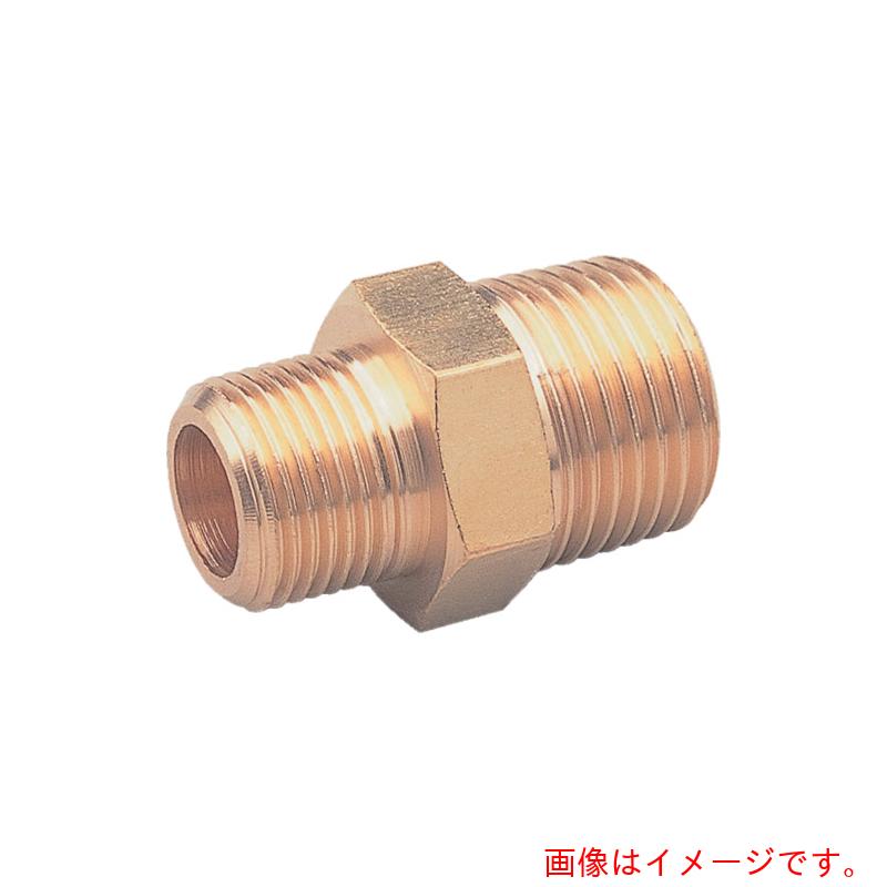 特長 ●異なる内ネジサイズの配管に 用途 ●ネジ用継手。 仕様 ●接続口径D：R1 ●接続口径D1：R1/2 ●接続口径D2：R1 ●六角対辺(mm)：35 ●使用流体：水・空気・油 ●タイプ：異径六角ニップル ●最高使用圧力(MPa)：6...