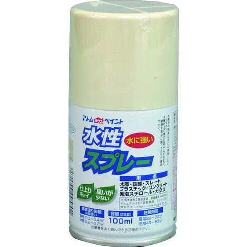 特長 ●霧が細かいので、誰でも綺麗に塗装ができます。 ●指が疲れにくい、軽いタッチのプッシュボタンです。 ●乾いた塗膜は水に強く、落ちません。 用途 ●鉄部、木部、コンクリート、ガラス、発泡スチロール、段ボール紙、プラスティック（アクリル・...