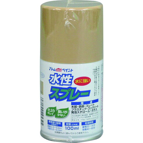 特長 ●霧が細かいので、誰でも綺麗に塗装ができます。 ●指が疲れにくい、軽いタッチのプッシュボタンです。 ●乾いた塗膜は水に強く、落ちません。 用途 ●鉄部、木部、コンクリート、ガラス、発泡スチロール、段ボール紙、プラスティック（アクリル・...