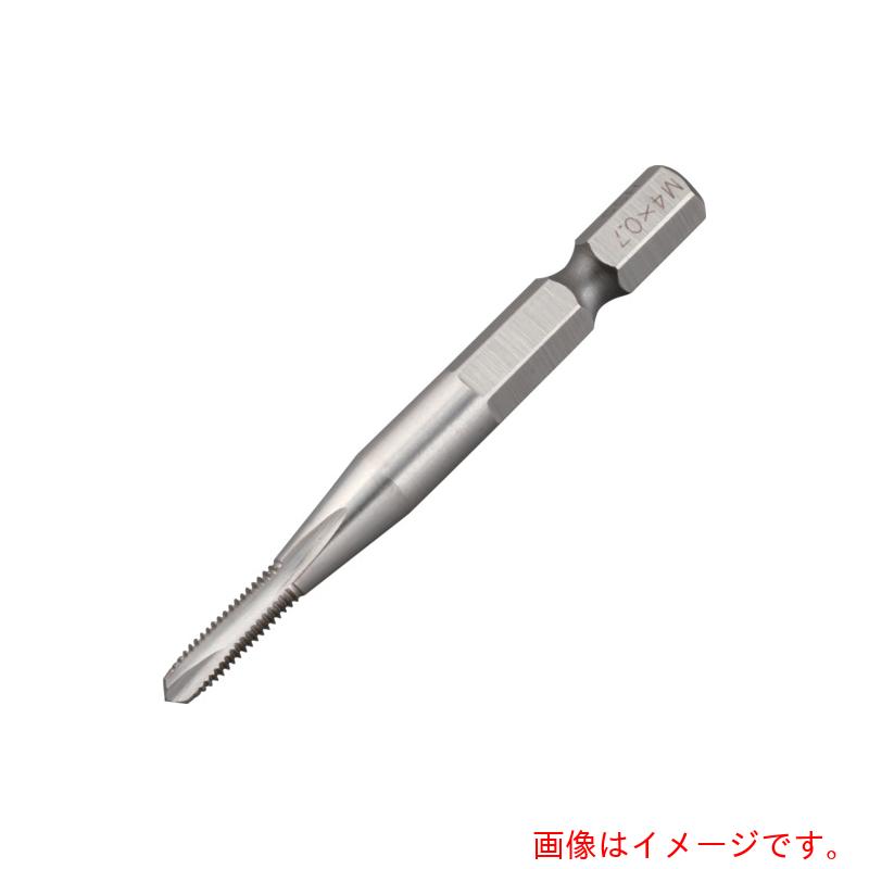 特長 ●先端刃シンニング加工をしております。 用途 ●鉄板・非鉄金属・樹脂などのタップ立てに。 仕様 ●呼び寸法：M5 ●ピッチ(mm)：0.8 ●ねじ長さ(mm)：20 ●タップ長(mm)：4.2 ●全長(mm)：67 ●シャンク径(mm...