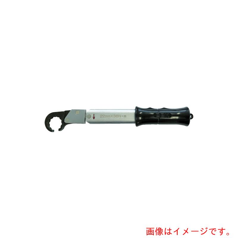 特長 ●ラチェット戻り機能でレンチを抜き差しする事無く締付が可能です。 ●校正証明書付 用途 ●エアコンフレアナット締付用 ●空調用3/8フレアナット用 仕様 ●トルク調整範囲(N・m)：38 ●全長(mm)：255 ●フレアナットサイズ：...