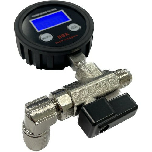 特長 ●真空度がデジタルで表示されるので漏洩検査が確実に行えます。 ●加圧しても壊れません。 ●正確に圧力が表示されます。 ●真空ポンプの吸気口の向きが上向きタイプの接続に最適です。 ●ポンプ側を遮断するボールバルブ付の為、真空保持での漏れ...