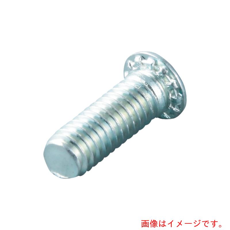 特長 ●圧入タイプのスタッドです。 ●簡単な圧入で母材表面と面一の仕上げが可能です。 ●容易に垂直度の高いねじを立てることが可能です。 仕様 ●最小板厚(mm)：2.0 ●ねじピッチ(mm)：1.25 ●加工物穴径(mm)：8.0 ●呼び径...