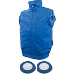 特長 ●火の粉侵入防止用SUSメッシュカバー付 用途 ●熱中症対策に 仕様 ●色：ブルー ●サイズ：3L ●着丈(cm)：71 ●胸囲(cm)：130 ●肩幅(cm)：50 ●冷却ファン有無：無 ●保冷剤用ポケット有無：無 ●空調ベストRの...