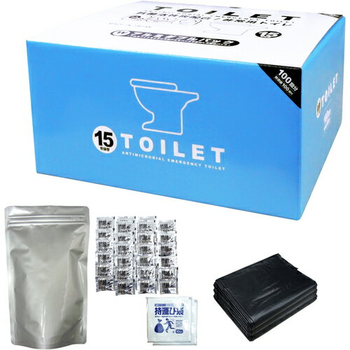 特長 ●長期保存が可能です。 ●使い方も簡単 袋を破ってふりかけるだけ 用途 ●災害時、緊急時一番困るのはトイレ 仕様 ●幅(mm)：297 ●奥行(mm)：210 ●高さ(mm)：85 ●AG配合 抗菌・消臭凝固剤 6gタイプ ●セット内...