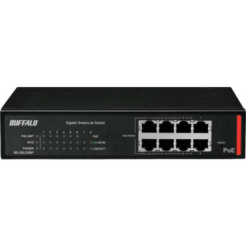 特長 ●全ポートGiga対応のスマートLiteスイッチ ●無線アクセスポイントやネットワークカメラに最適 ●IEEE802.3atの高出力給電に対応 ●複数のネットワークを構築できるVLAN機能に対応 ●直感的な操作が可能、Web設定画面に...