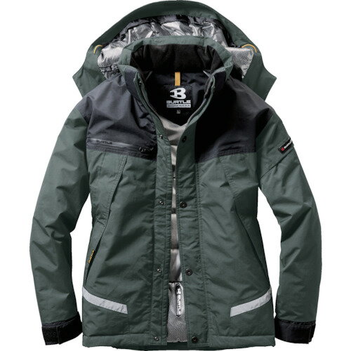 特長 ●身頃の前後、袖に反射材を装着し、夜間の視認性を強調しています。 ●体温を逃がさず湿気を放出し、雨・風をブロックするDELTA DRY仕様です。 ●水の染み込みを抑える耐水圧10000mmのDELTA DRYで、雨の中での屋外作業をサ...