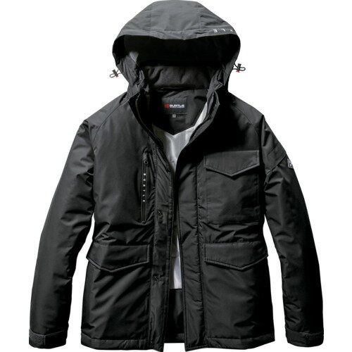 特長 ●2レイヤー高密度リップクロスを使用することで、耐水性、透湿性、防風性、撥水性すべてを網羅しています。 ●ライムリフレクター(反射材)を袖に配備し夜間の視認性をUPしています。 仕様 ●色：ブラック ●サイズ：M ●着丈(cm)：69...