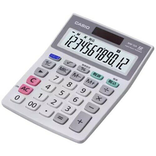 特長 ●ミニジャストサイズ電卓です。 ●12桁表示可能です。 ●時間計算／税計算／4キーメモリー／桁下げキーに対応可能です。 仕様 ●桁数：12 ●縦(mm)：30,7 ●横(mm)：103 ●厚さ(mm)：145 ●色：グレー 質量・質量...
