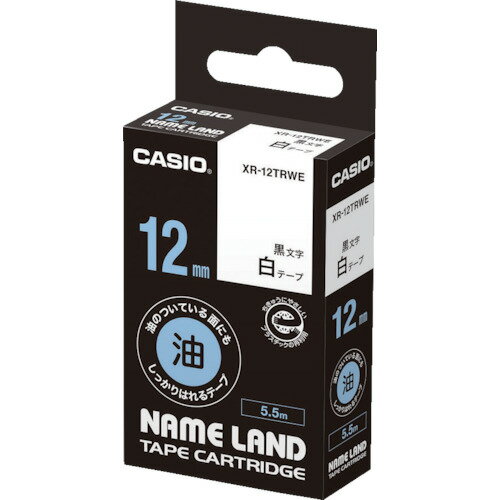 特長 ●油がついていて通常ラベルが貼れない機械や工具に貼れるテープです。 用途 ●エンジンオイル、切削油、防錆油、サラダ油などの油のついている面にもしっかりはれるテープ 仕様 ●テープ幅(mm)：12 ●テープ色：白 ●テープ長さ(m)：5...