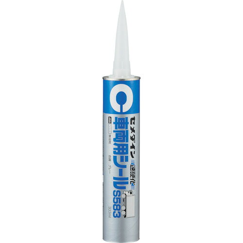 仕様 ●色：グレー ●車両用シールS583　グレー　333ml ●ガンタイプ 質量・質量単位 ●608.0g 【メーカー名】セメダイン（株） 【メーカー品番】JH-048 【ご注文前に必ずご確認ください】 本商品は、中東情勢の影響により供給...