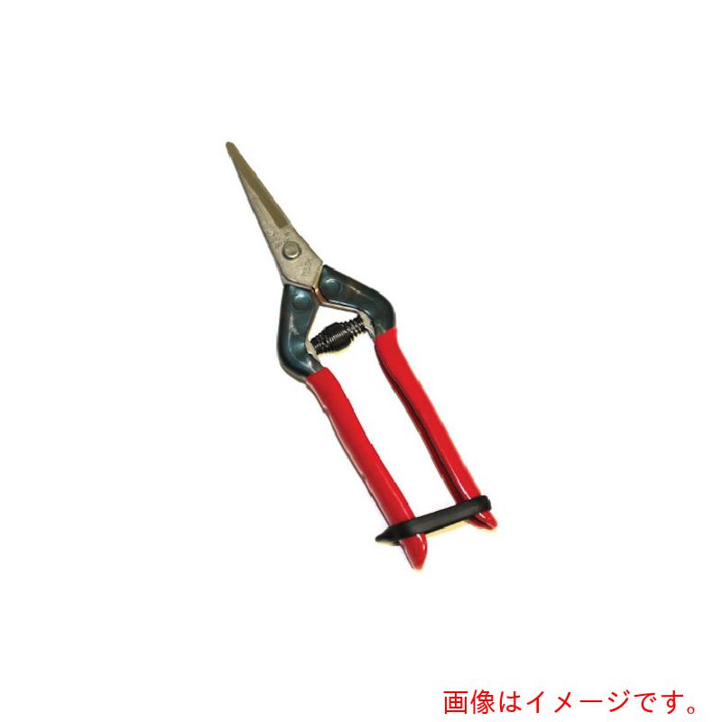 特長 ●刃部合わせ面のスキ加工でヤニがつきにくく刃の開閉がスムーズです。 ●刃がステンレス製なので錆びにくいです。 ●細かい作業が出来るように刃先を細かくしています。 用途 ●果樹、野菜の収穫、摘果、摘花作業に。 仕様 ●刃長(mm)：48...