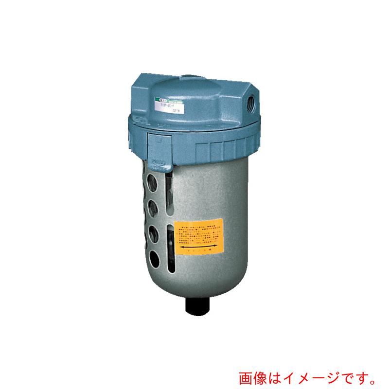特長 ●サイクロン効果で水滴やダストを効率的に除去、圧縮空気を清浄にします。 用途 ●一般工場エアの清浄用として 仕様 ●ろ過精度(μm)：5 ●使用圧力(MPa)：1 ●処理空気流量(［［M3］］/min)：5.5 ●接続口径：Rc3/4...