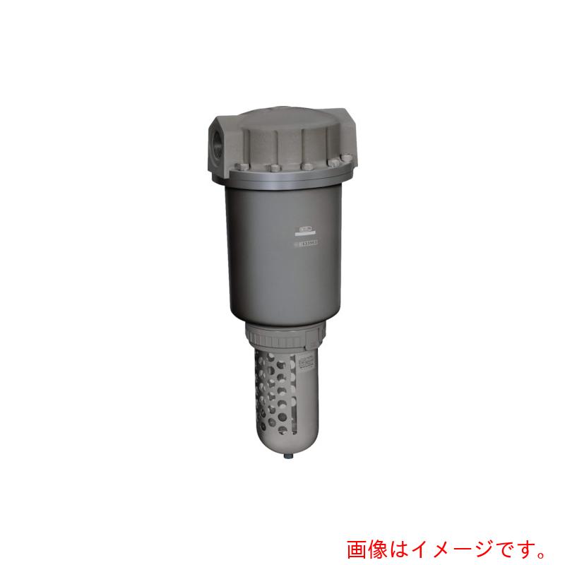 特長 ●フロート式特殊ドレン排出機能により大量のドレン除去に威力を発揮します。 用途 ●一般工場エアの清浄用として 仕様 ●接続口径：Rc1 1/2 ●全長(mm)：507 ●ろ過度5ミクロン最高使用圧力(MPa)：1 ●最大流量(m3/m...