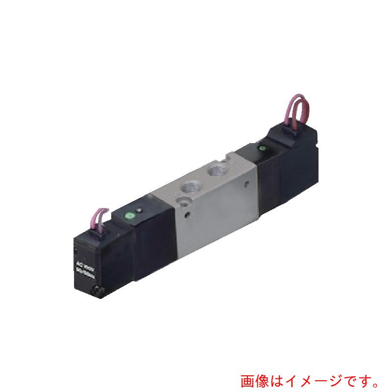 特長 ●ダブルソレノイドタイプの5ポート弁です。 ●ダイレクト配管です。 ●摺動部の耐摩耗性と摺動性を向上させ、大幅な寿命アップと応答性の安定化を実現しました。 用途 ●Φ20〜40のシリンダ駆動に 仕様 ●有効断面積(［［MM2］］)：3...