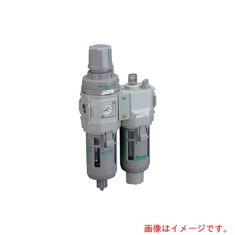 ●ろ過度5μm　設定圧力範囲0.05〜0.85MPa 質量・質量単位 ●0.97kg 【メーカー名】CKD（株） 【メーカー品番】C3010-10-W