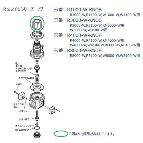 特長 ●F．R．Lユニット 4000、6000シリーズ用　ノブです。 用途 ●メンテナンス用に 仕様 ●品名：ノブ ●適合機種：W4000,W4100,R4000,R4100,R6000,R6100,RM4000 ●メンテナンス部品 質量・...