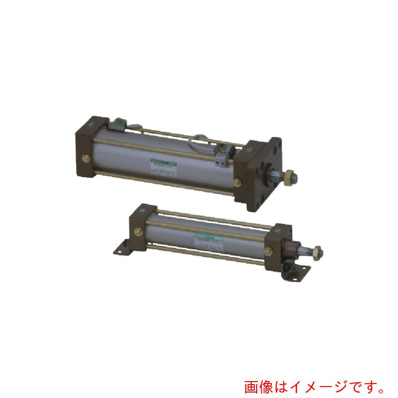 特長 ●タイロッドタイプの堅牢タイプのシリンダです。 ●スイッチをあとで追加できます。 仕様 ●チューブ内径(mm)：63 ●ストローク(mm)：150 ●配管ポート口径：Rc3/8 ●取付支持形式：二山クレビス形(ピンと止め輪添付) ●最...