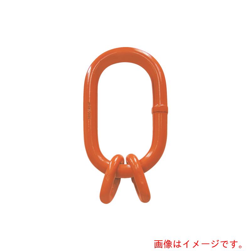 用途 ●3本吊、11本吊のマスターリンクとして。 仕様 ●基本使用荷重(t)：45.0 ●適合チェーン線径(mm)：25.4 ●寸法(mm)A：57.2 ●寸法(mm)B：203.2 ●寸法(mm)C：406.4 ●寸法(mm)D：45.2...