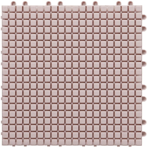 特長 ●ジョイントしてご希望のサイズで使用できるスノコです。 用途 ●シャワールームやプールサイド、ベランダに。 仕様 ●色：ライトピンク ●サイズ長辺(mm)：300 ●サイズ短辺(mm)：300 ●厚さ(mm)：14.5 ●タイプ：ジョ...