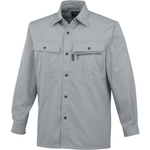 特長 ●伝統の一着。 ●丈夫で強い定番作業服。 ●シンプルなデザインと落ち着いた色が人気のロングセラー商品。 仕様 ●色：シルバー ●サイズ：LL ●着丈(cm)：77 ●胸囲(cm)：118 ●肩幅(cm)：51 ●袖丈(cm)：61 ●...