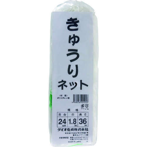 特長 ●つる性植物の誘引に最適です。 ●広い面積で使用する場面が多く、設置コストで経済的な誘引ネットです。 ●きゅうりネット　24cm目　白緑　1.8m×36m 質量・質量単位 ●0.0g 【メーカー名】（株）イノベックス 【メーカー品番】...